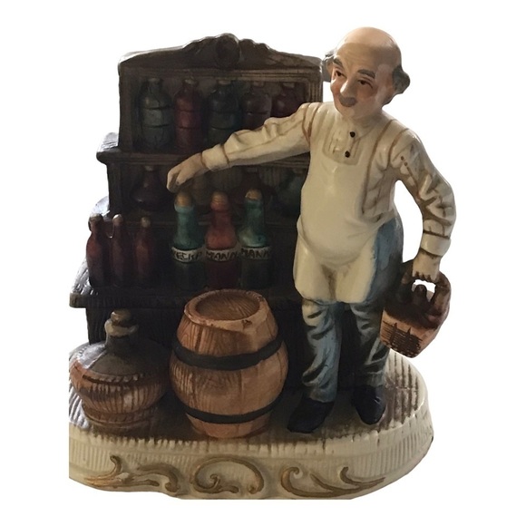 Unknown | Accents | Vintage Old Time Store Keeper Figurine | Poshmark